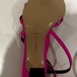 Marion Parke | Shoes | Marion Parke Hot Pink Strappy Heel | Poshmark